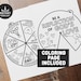 God is Love Coloring Wheel, Printable Bible Activity, Watercolor, Kids ...