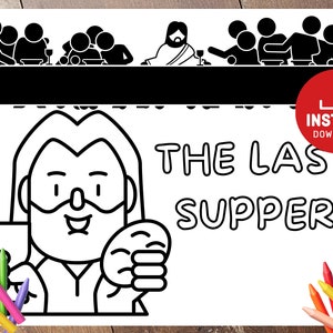 Last Supper Craft, , Bible Activity for Kids, Church Kids Activity ...