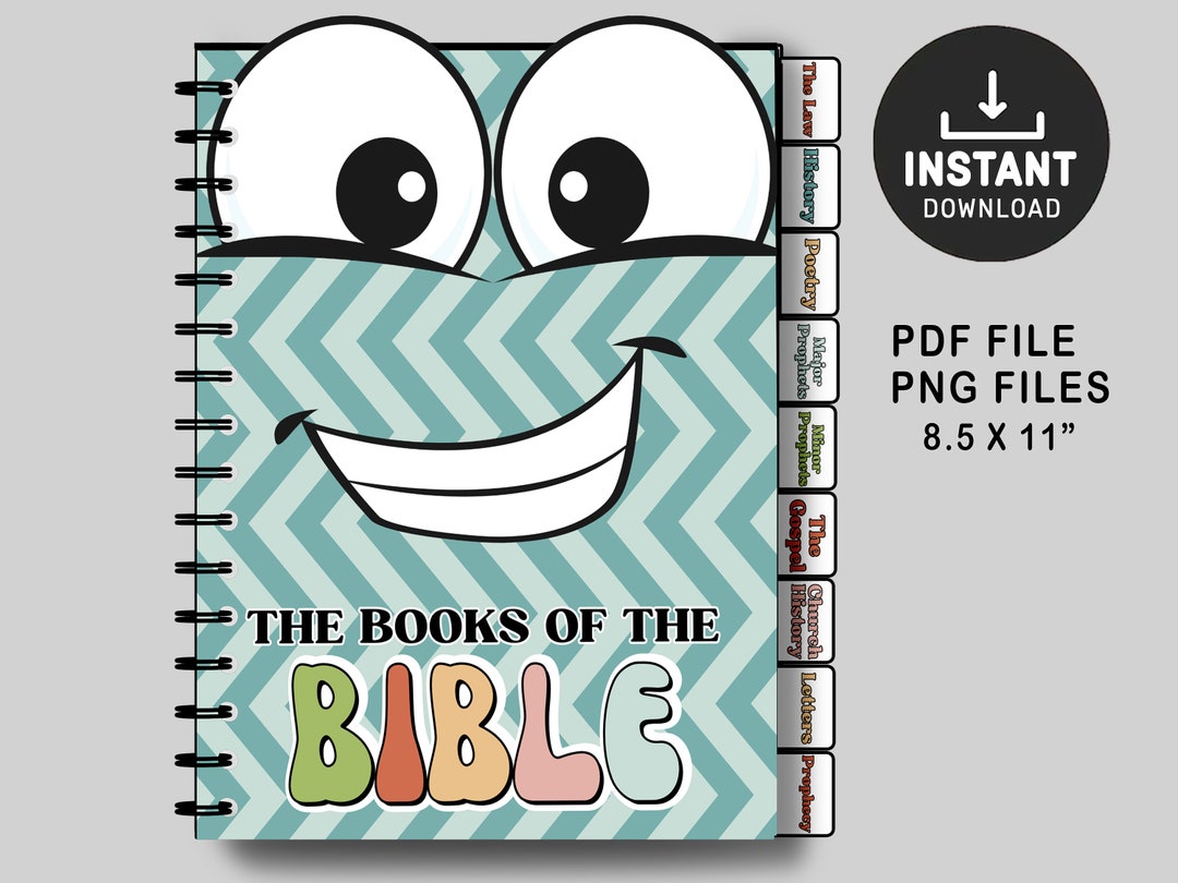 Books of the Bible Flip Book, Old and New Testament, 66 Books, Bible ...