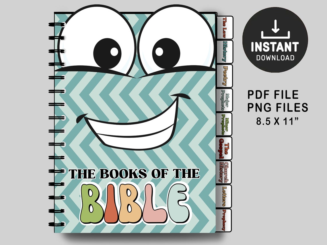 Books of the Bible Flip Book, Old and New Testament, 66 Books, Bible ...