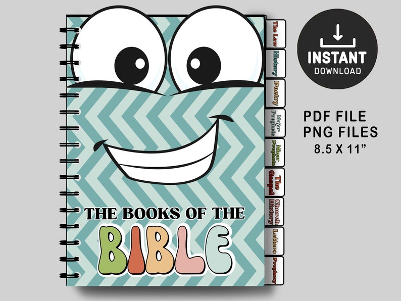 Books of the Bible Flip Book, Old and New Testament, 66 Books, Bible ...