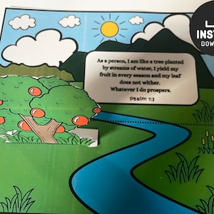Psalm 1:3 Paper Craft, Psalm, Bible Activity, Sunday School Craft, Kids ...