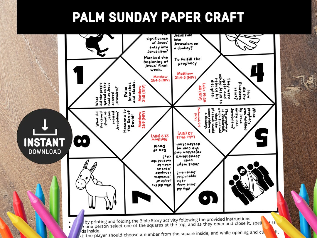 Palm Sunday Craft, Jesus Palm Sunday, Triumphant Entry to Jerusalem ...