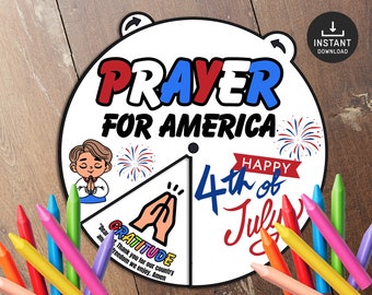 July 4th Bible Wheel Craft Lesson, Freedom in Jesus 4th of July Bible ...