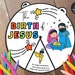 Printable Identity in Christ Coloring Cube, Printable Bible Activity ...