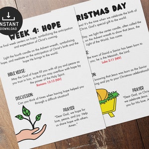 Advent Bible Lesson Christmas Craft Activity Printable for Kids, Kids ...