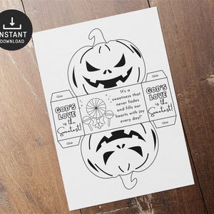 God's Love Craft Activity, Christian Halloween Bible Craft Activity ...