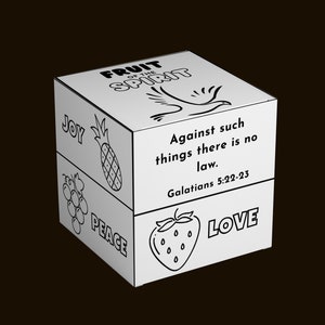 Fruit of the Spirit Cube, Printable Bible Activity, Memory Game, Kids ...