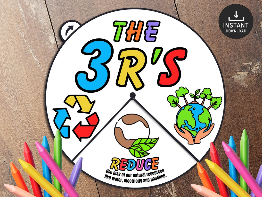 Earth Day Coloring Wheel, Earth Day Activity, Earth Day Preschool ...