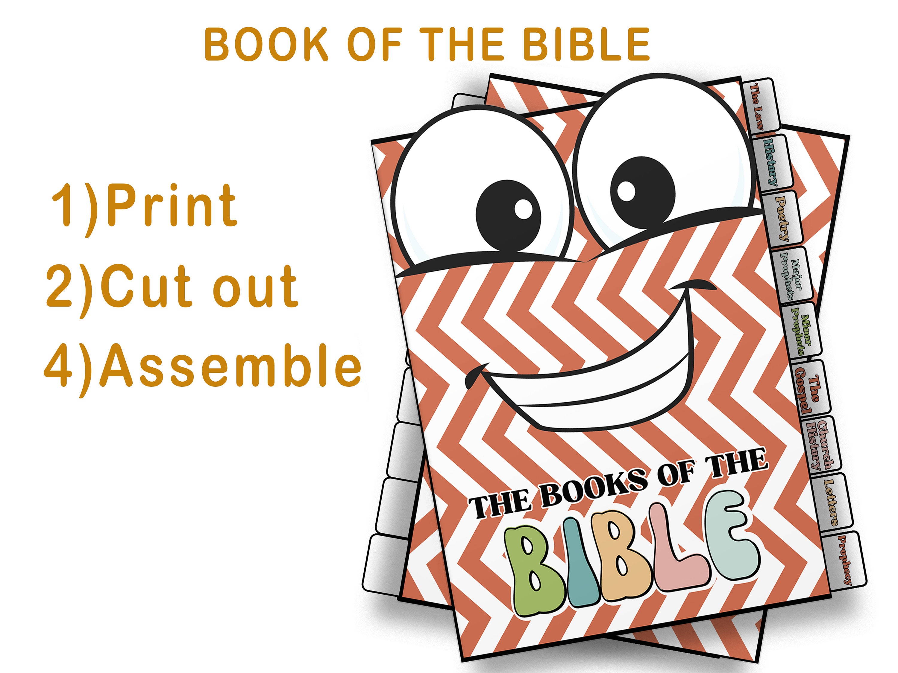 Books of the Bible Flip Book Old and New Testament 66 Books - Etsy