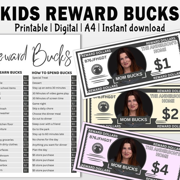 Reward Money Template Canva - Etsy