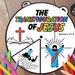 The Transfiguration of Jesus Coloring Wheel, Easter Craft, Bible ...