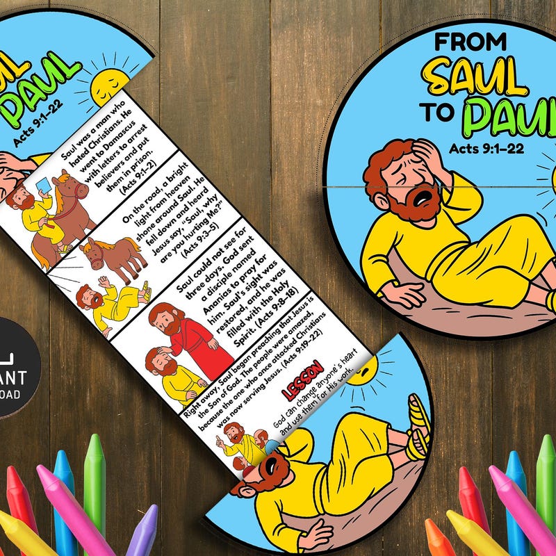 Saul to Paul Conversion Craft - Etsy