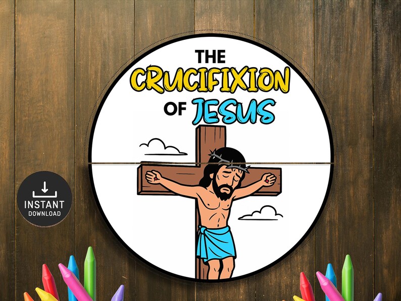 The Crucifixion of Jesus Folding Surprise Bible Story Craft, Sunday ...