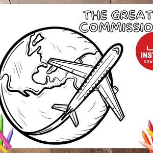 The Great Commission, Bible Activity, Sunday Activities, Bible Placemat ...