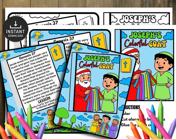 Joseph and His Brothers, Joseph and Coat of Many Colors, Printable ...