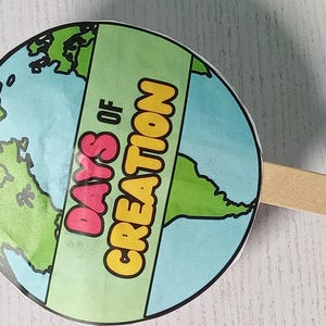 Days of Creation Bible Craft, Kids Bible Lesson, Sunday School Lesson ...
