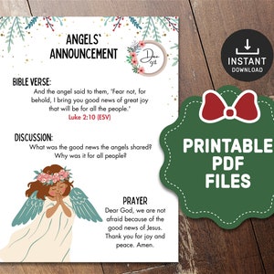 Printable Advent Scripture Devotion for Kids and Families Christmas ...