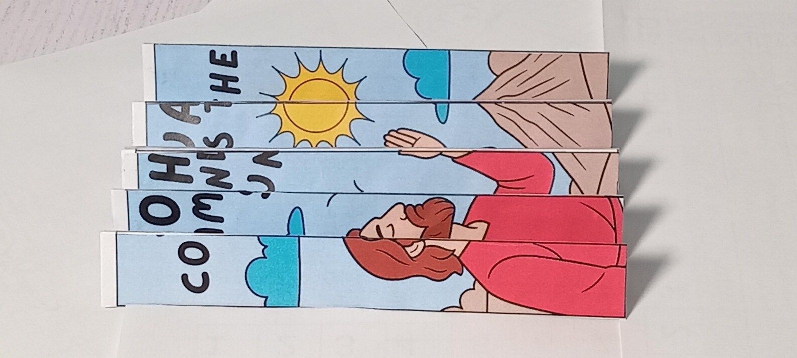 Joshua and the Sun Stand Still Agamograph, Bible Story Craft, Bible ...
