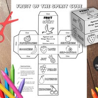 Fruit of the Spirit Printable Coloring Pages, Sunday School, Kids ...