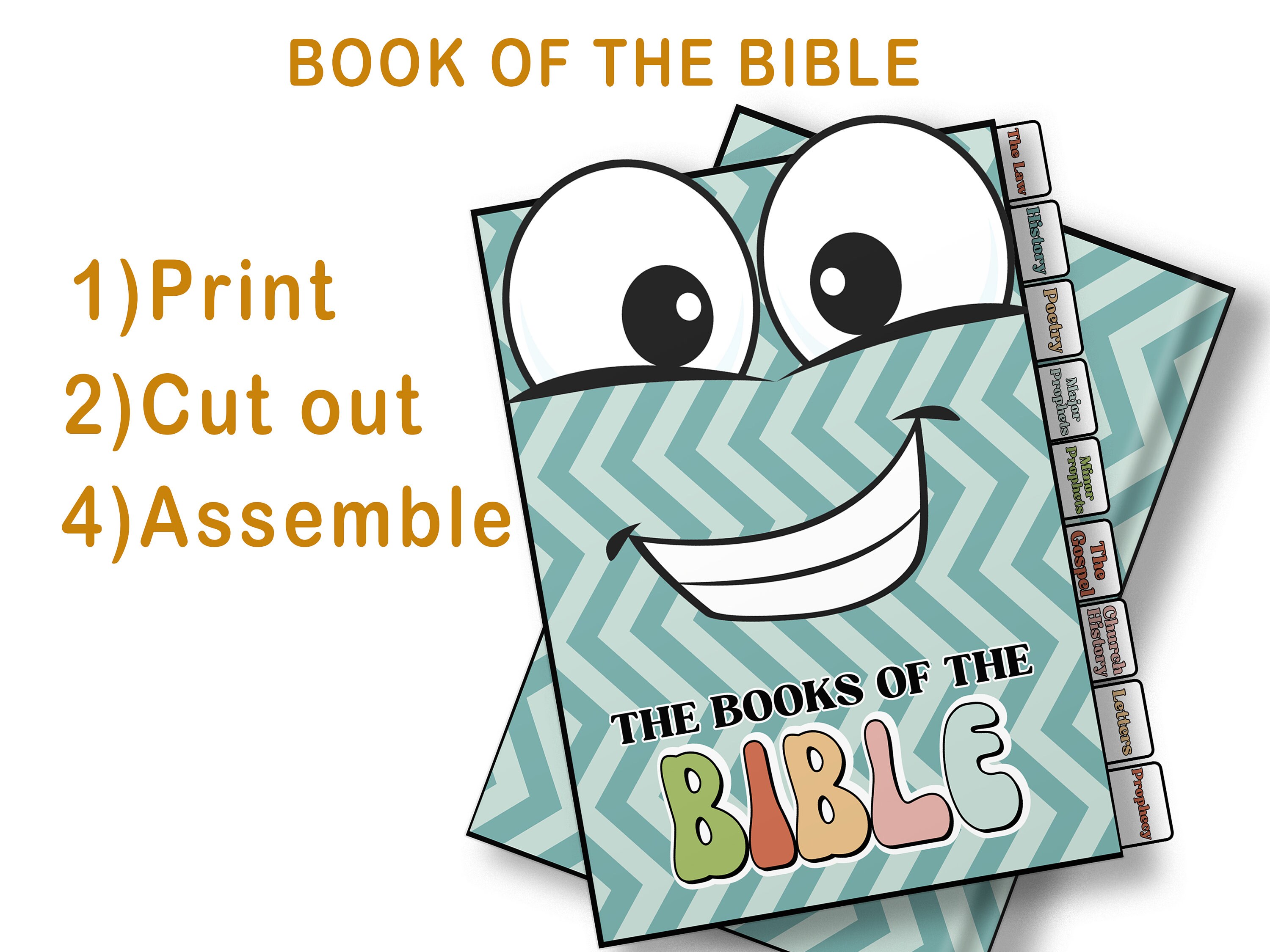 Books of the Bible Flip Book, Old and New Testament, 66 Books, Bible ...