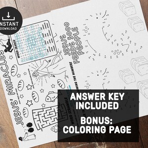 Jesus Miracles, Bible Activity, Sunday School Activities, Bible ...