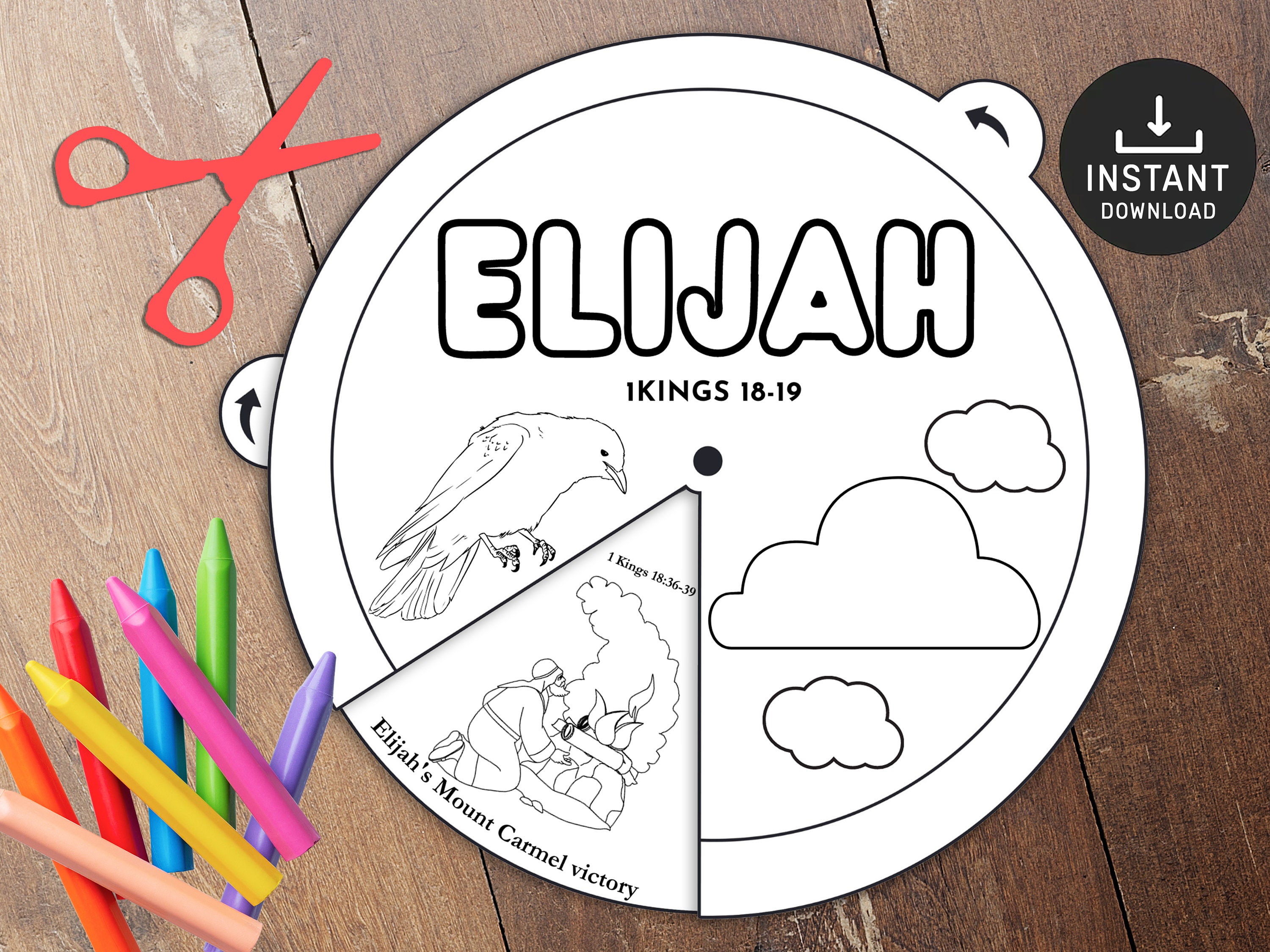 Elijah Coloring Page