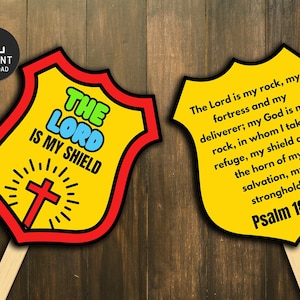 Shield of Faith Fan Craft, Bible Activity, Printable Shield of Faith ...