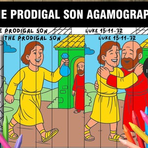 The Prodigal Son Agamograph, Bible Story Craft, Bible Lesson, Bible ...