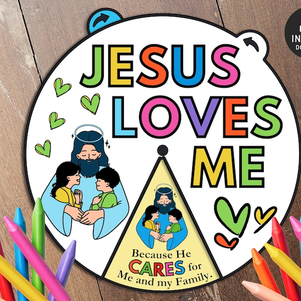 Jesus Loves Me Craft - Etsy