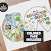 God is Love Coloring Wheel, Printable Bible Activity, Watercolor, Kids ...
