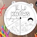 Psalm 139 God Knows Me Coloring Wheel, Bible Story Activity, Kids Bible ...