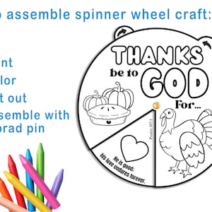 Thanks Be to God Coloring Wheel, Thanksgiving, Scripture, Bible ...