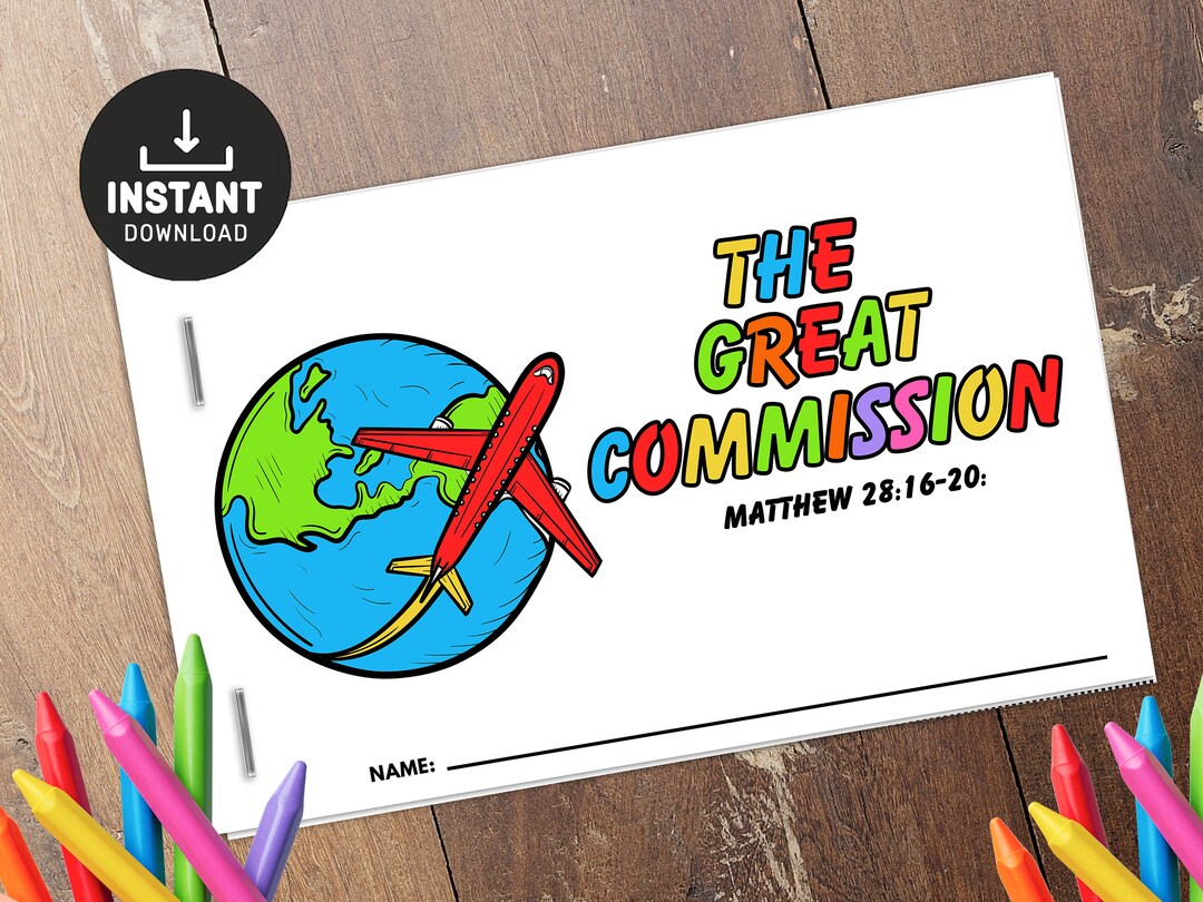 The Great Commission, Sunday School, Church Kids Activity, Sunday ...