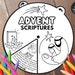 Advent Scriptures Coloring Wheel, Memory Game, Christmas Activity, Kids ...