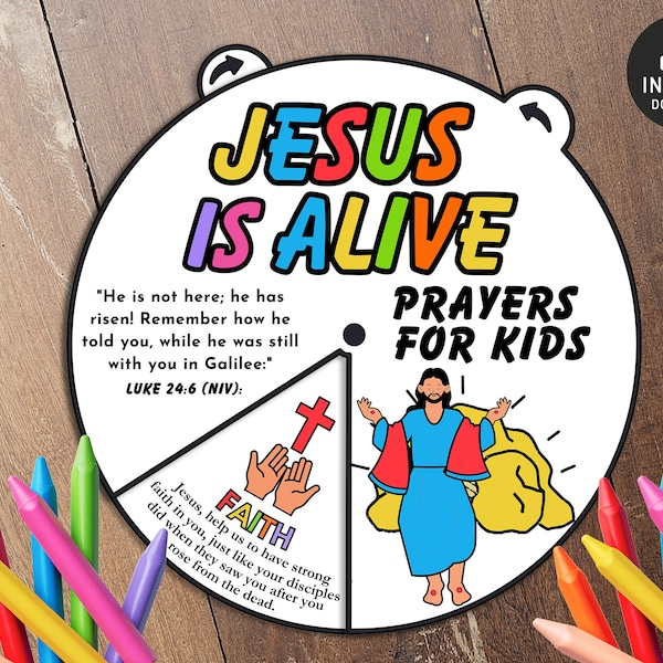 Jesus is Alive Craft - Etsy