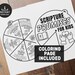 Scripture Promises Coloring Wheel, Bible Story Activity, Kids Bible ...