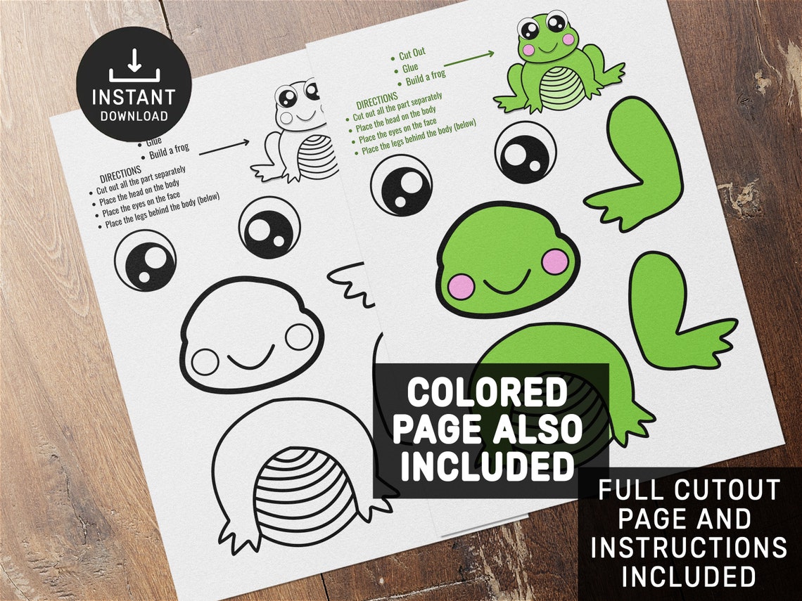 Frog Game for Kids Printable, Frog Theme, Frog Game, Frog Activity ...