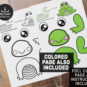 Frog Game for Kids Printable, Frog Theme, Frog Game, Frog Activity ...