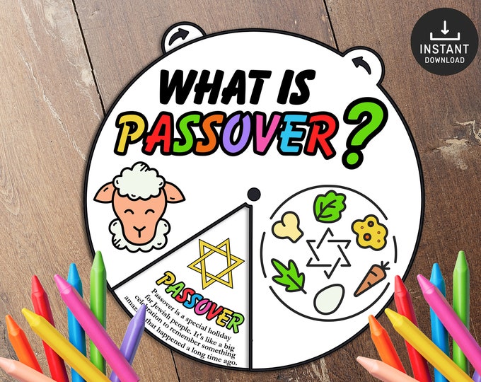Printable Passover Activity Book for Kids. Activity Pages, Puzzles and ...