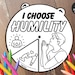 I Choose Humility Coloring Wheel, Printable Bible Activity, Kids Bible ...