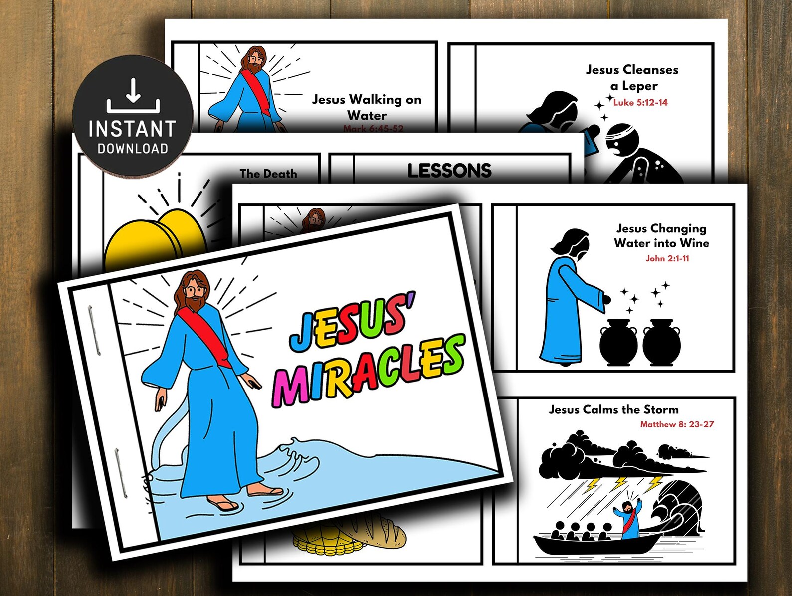 Jesus Miracles Mini Book, Bible Activity, Sunday School Activities ...