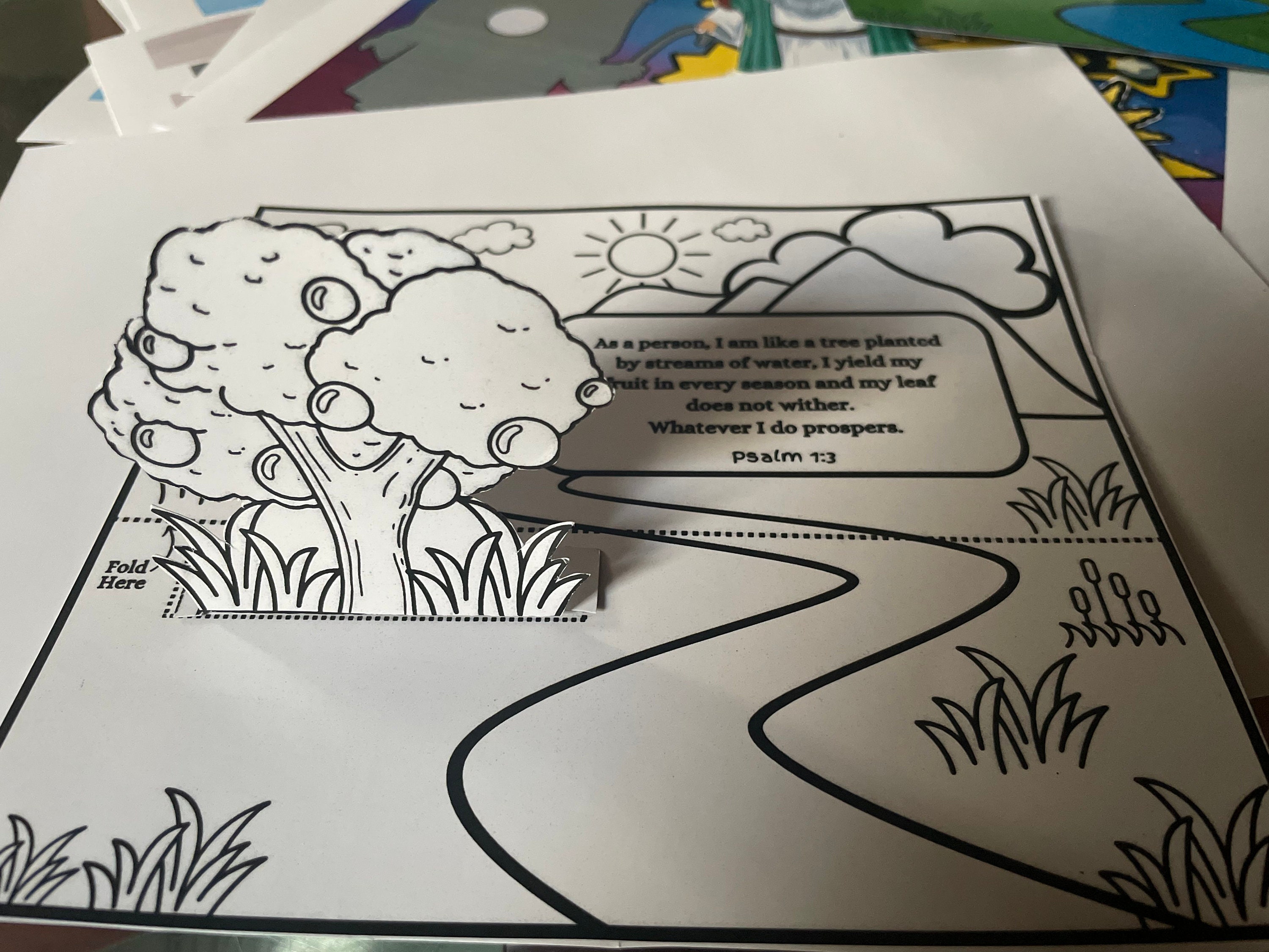 Psalm 1:3 Paper Craft, Psalm, Bible Activity, Sunday School Craft, Kids ...
