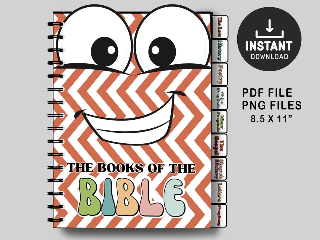 Books of the Bible Flip Book, Old and New Testament, 66 Books, Bible ...