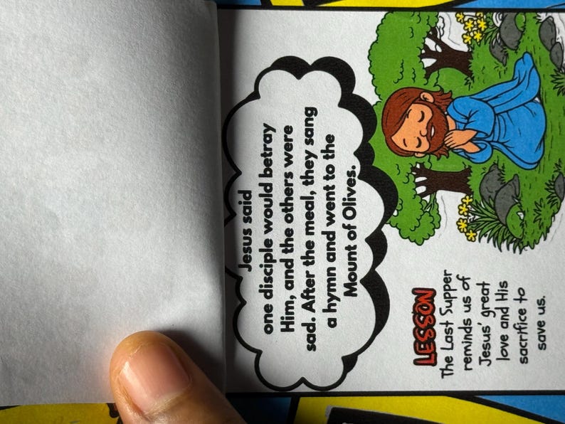 The Last Supper Flipbook Bible Craft for Kids, Memory Game, Sunday ...