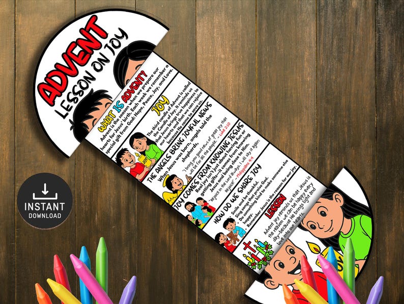 Advent Bible Lesson Craft, Folding Surprise, Sunday School (digital ...