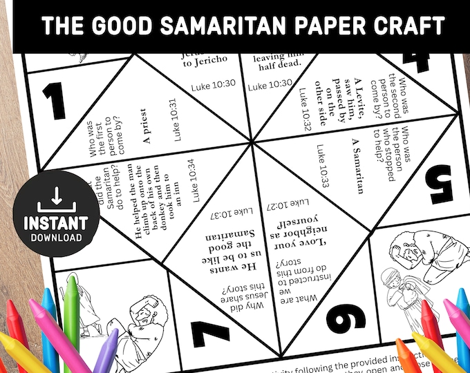 Samaritan Woman, Woman at the Well Craft, Fortune Teller, Cootie ...