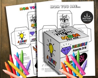Mothers Day Bible Craft Activity | Sunday School Bible Verse Scriptures ...