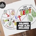 Lent Symbols Coloring Wheel, Lent Activity for Kids, Ash Wednesday ...