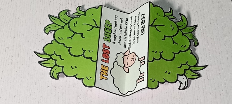 The Lost Sheep Bible Story Craft, Kids Bible Lesson, Memory Game ...